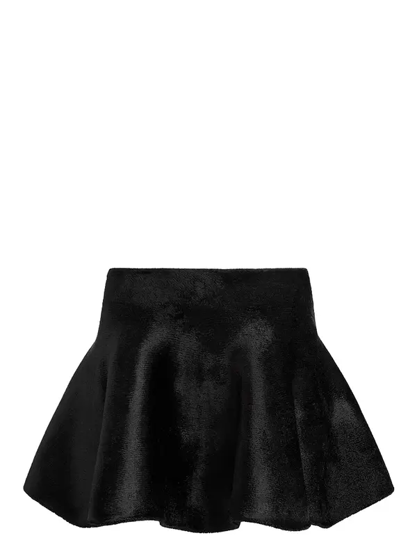 Alaïa Mini Skater Skirt - Noir Alaia
