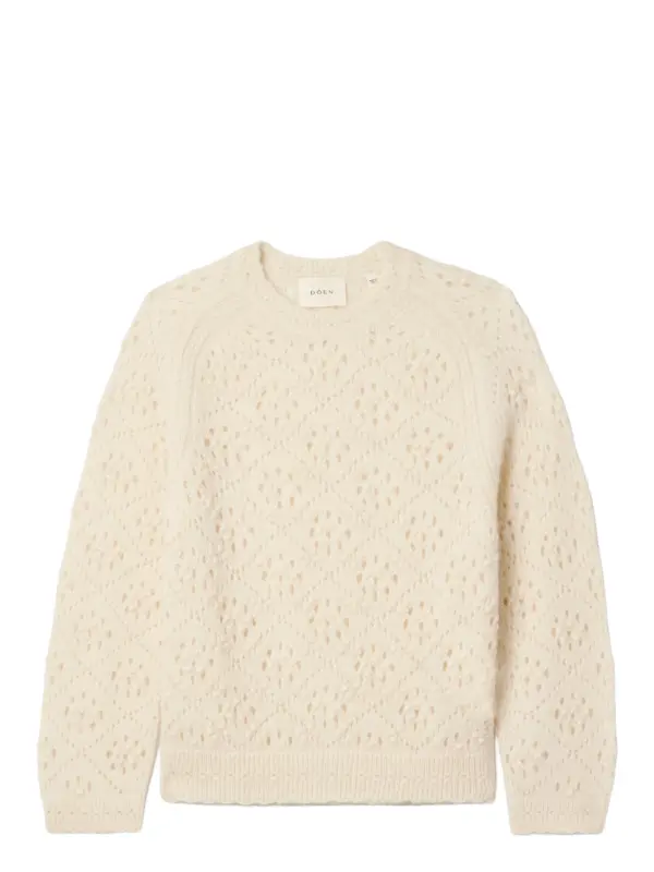 DÔEN - DÔEN Emiliana Pointelle-Knit Sweater