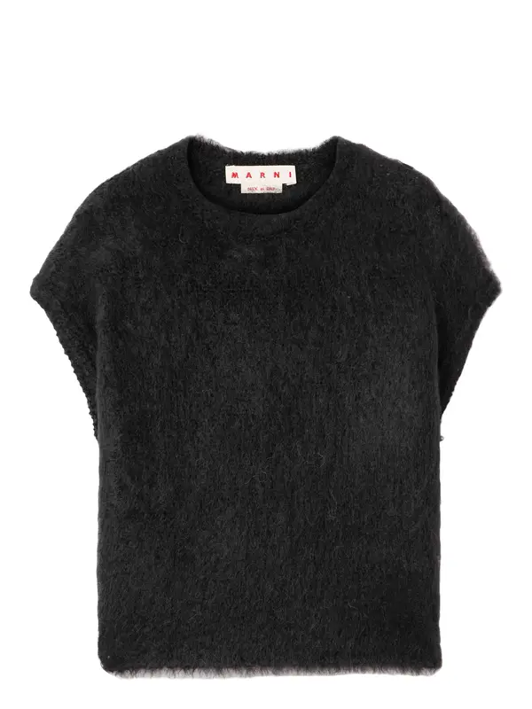 Marni Brushed Mohair-blend Sweater - Black