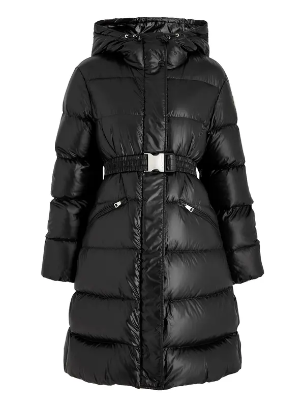 Moncler Bellevue Quilted Nylon Coat - Black