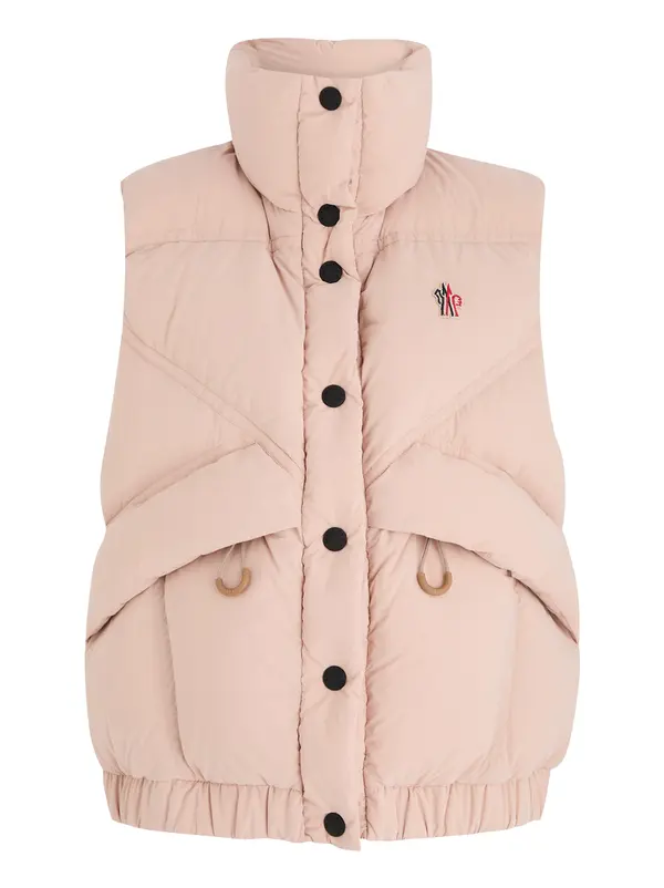Moncler Marolies Quilted Shell Gilet - Pink