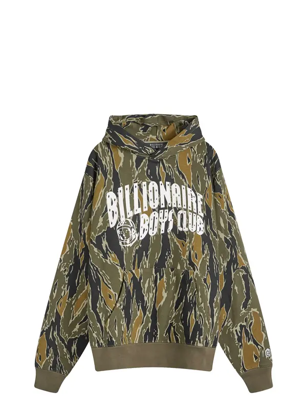 BILLIONAIRE BOYS CLUB Arch Logo Camo Hoodie - Khaki Camo