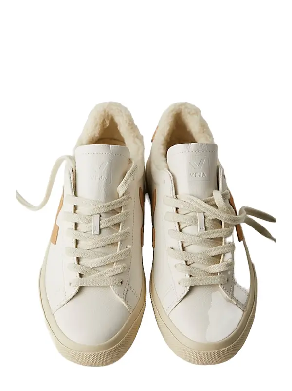 VEJA Campo Shearling Sneakers - Extra White/desert