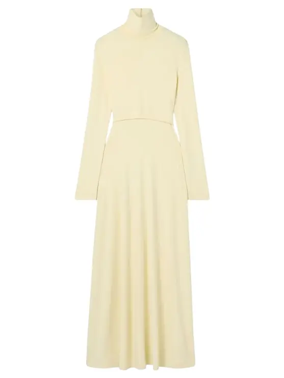 Proenza Schouler White Label Cutout Jersey Maxi Dress - Yellow