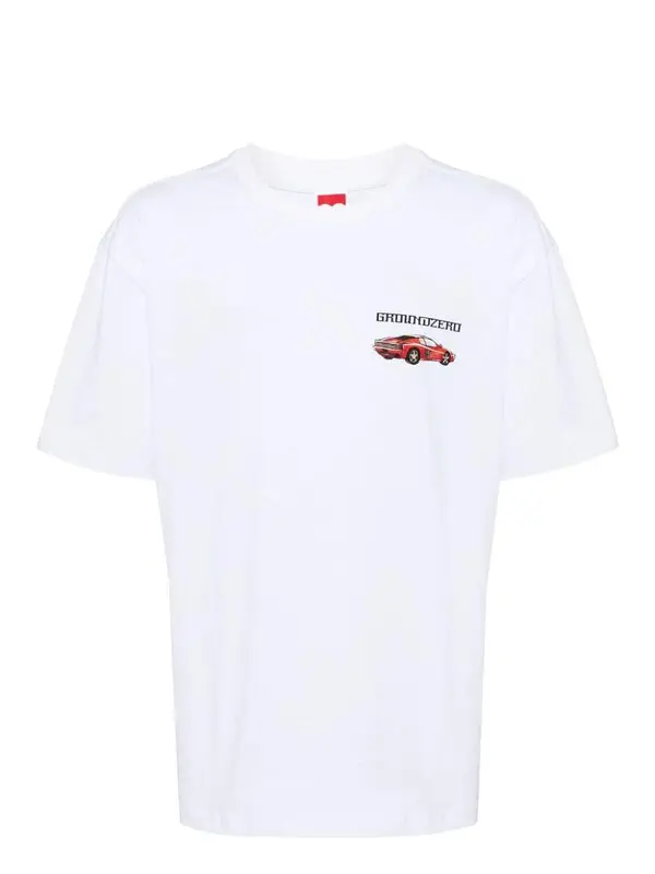 GROUND ZERO Logo-print Cotton T-shirt - White