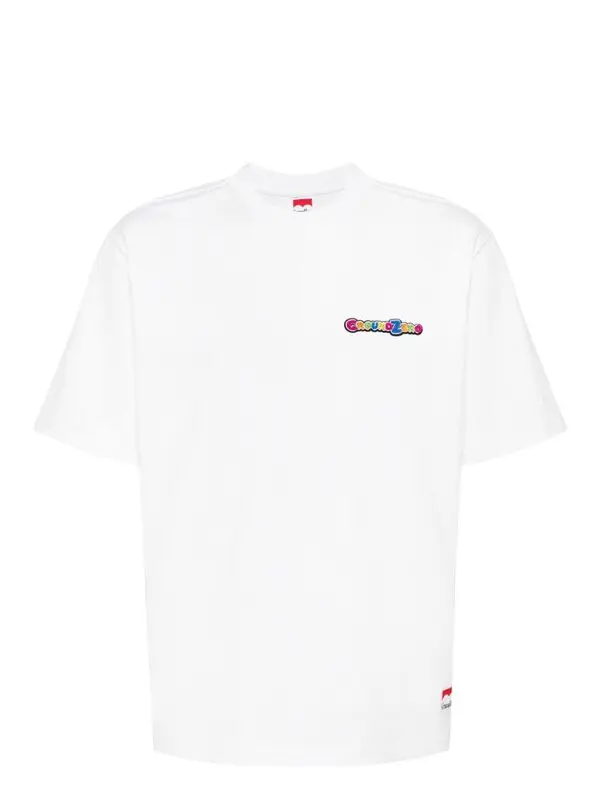 GROUND ZERO Logo-print Cotton T-shirt - White