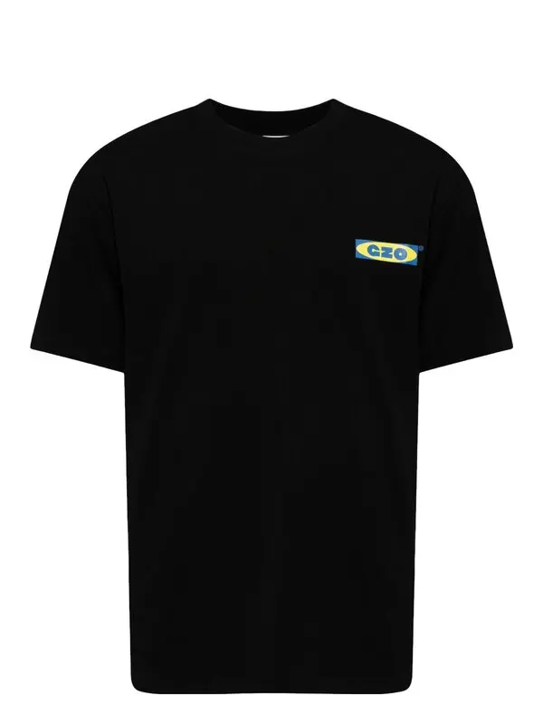 GROUND ZERO Logo-print Cotton T-shirt - Black