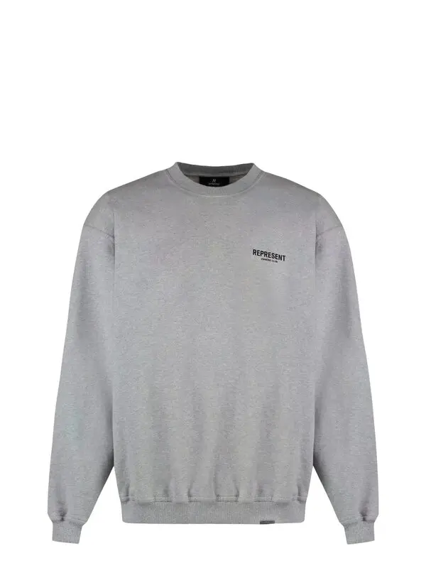 REPRESENT Logo-printed Sweatshirt - Grey
