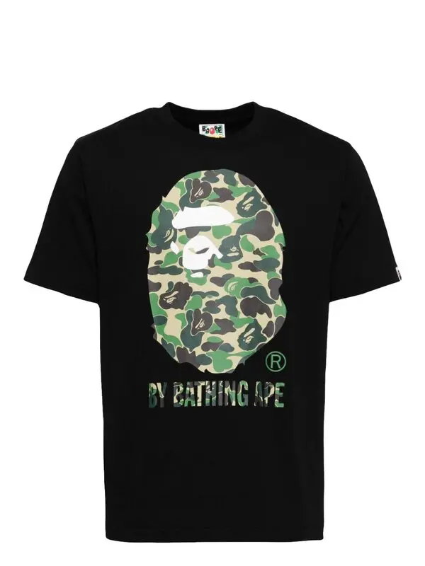 A BATHING APE Logo-print Cotton T-shirt - Black