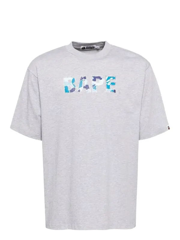 A BATHING APE Abc Camo College Tee - Grey