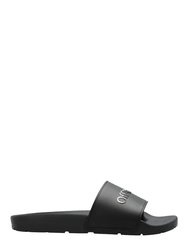 Off-White Rubber Slides - Black