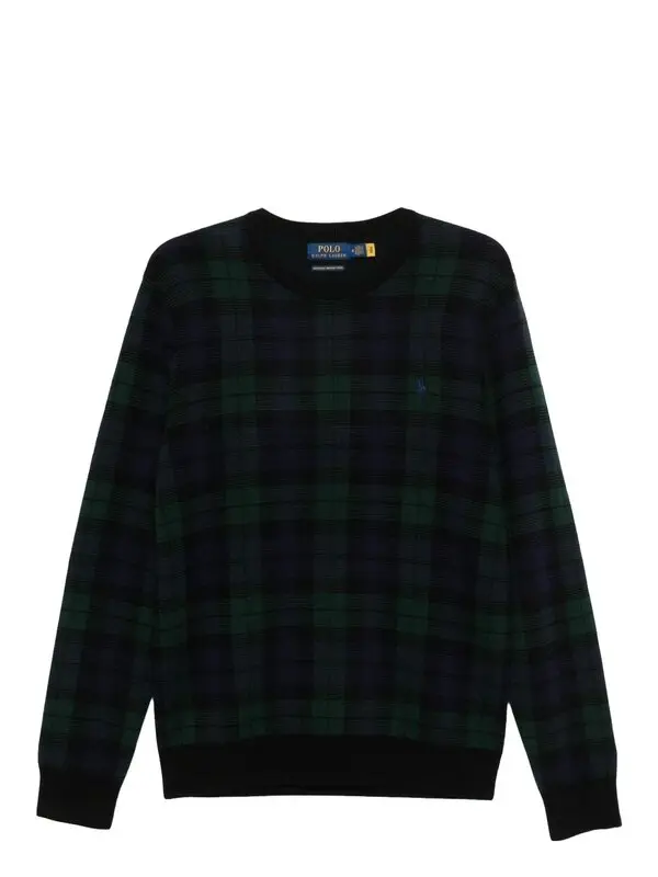 Polo Ralph Lauren Check-pattern Sweater - Blue