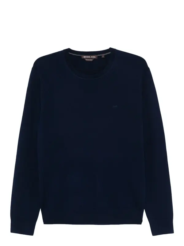Michael Kors Logo-embroidered Sweater - Blue