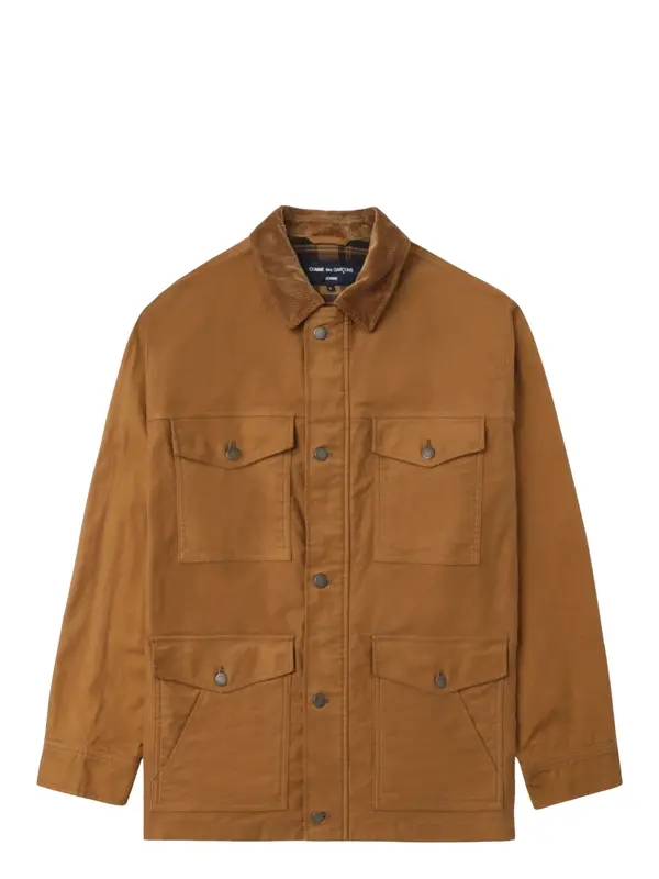 Comme Des Garçons Elbow-patch Jacket - Brown