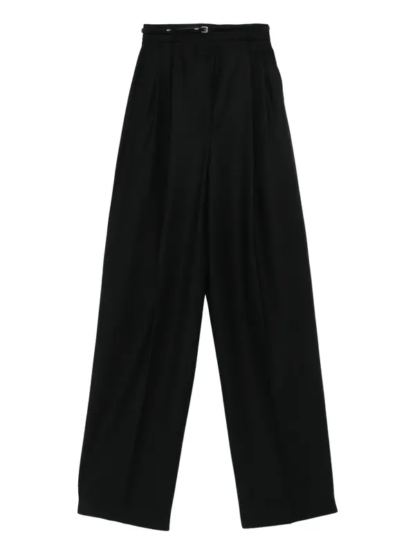 Sportmax Kiens Wide Leg Trousers - Black