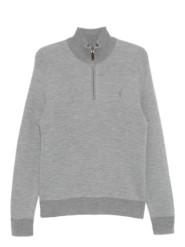 Polo Ralph Lauren Waffle-knit Sweater - Grey