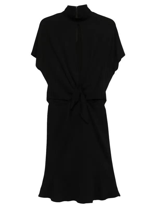 Roberto Cavalli Knot-detail Midi Dress - Black