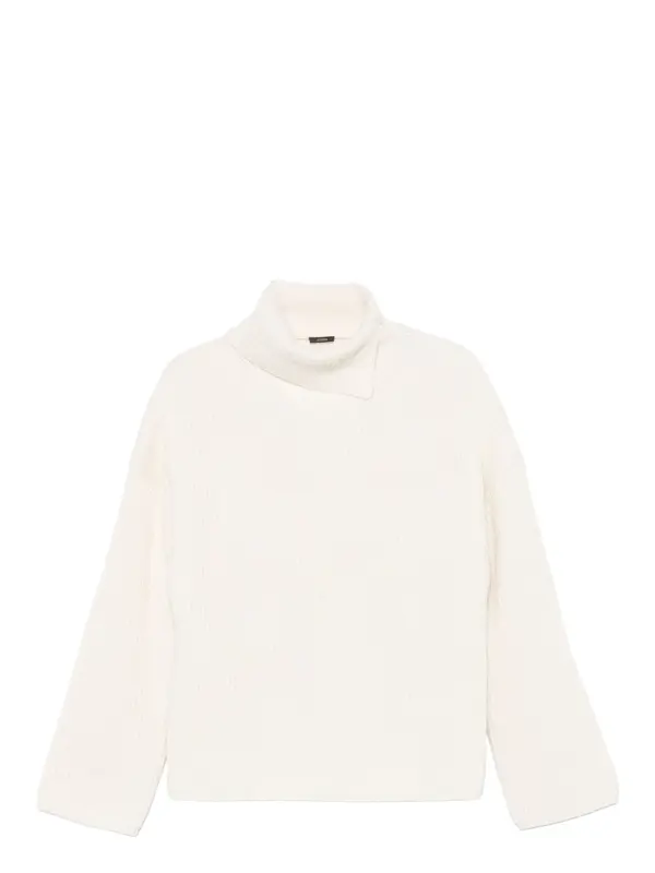 JOSEPH Turtleneck Sweater - White