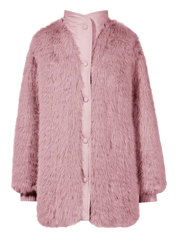 Perfect Moment Faux Fur Coat - Pink