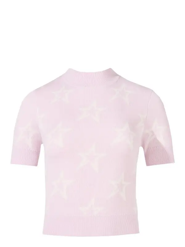 Perfect Moment Chalet Knitted Tee - Pink