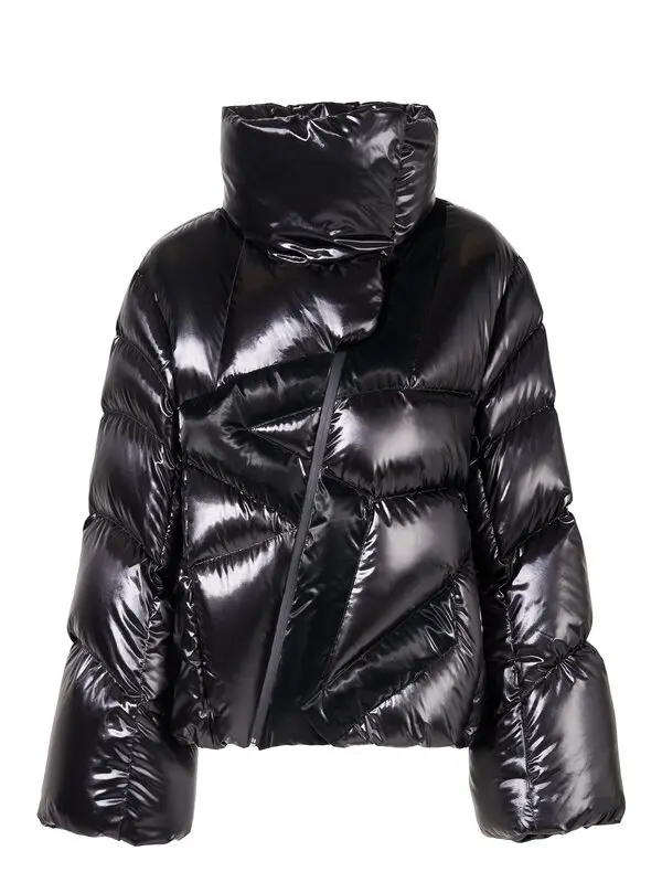 Perfect Moment Ariel Down Bomber Jacket - Black-liquid