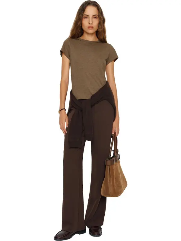 REFORMATION Max Slim T-shirt - Brown