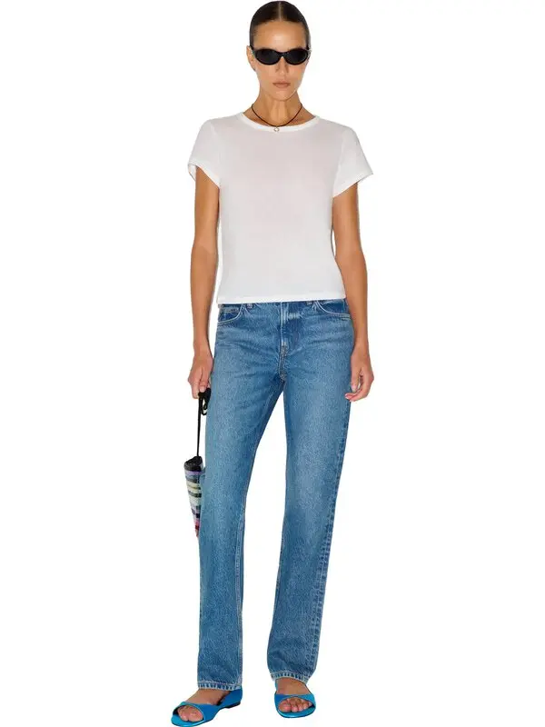 REFORMATION Max Slim T-shirt - Ivory