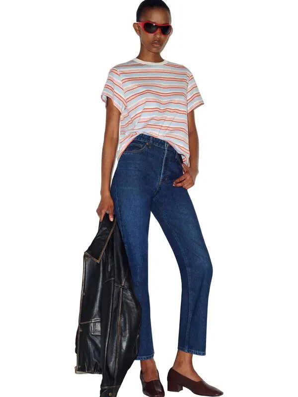 REFORMATION Rowan Crew T-shirt - Multi