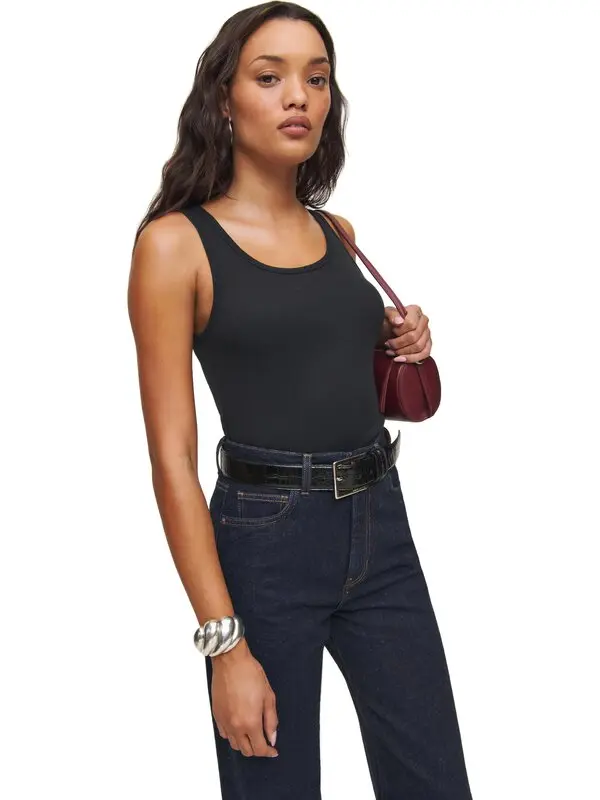 REFORMATION Olive Tank - Black