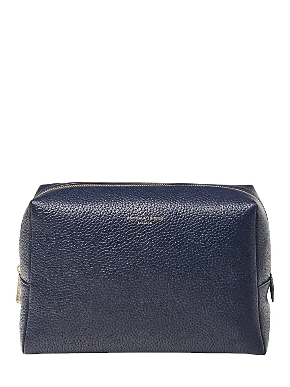 ASPINAL OF LONDON Grained-leather Case - Navy