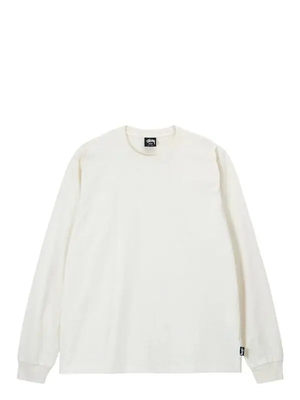 StÜssy Pigment Dyed Long Sleeve Crew - Natural