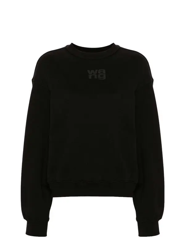 Alexander Wang Essential Terry Crewneck Sweatshirt - Black