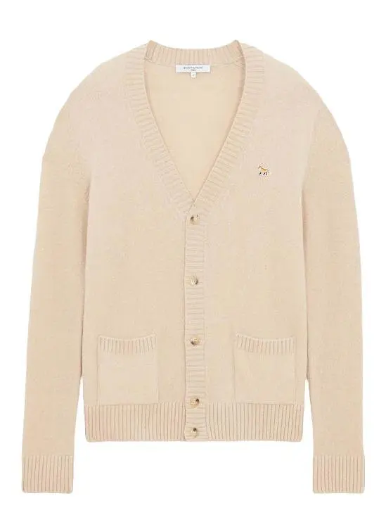 Maison Kitsuné Baby Fox Patch Cardigan - Beige
