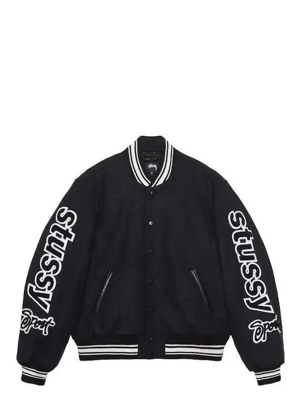 StÜssy Varsity Competition Jacket - Black