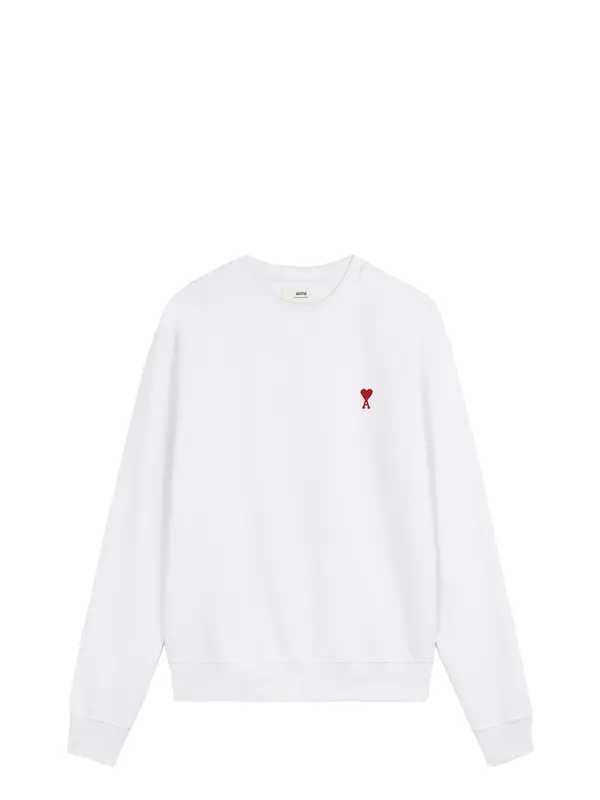 Ami De Coeur Classic Fit Sweatshirt - White/red