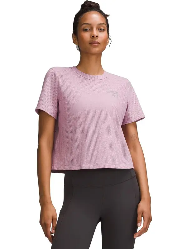 Lululemon Breathable Short-sleeve Running Shirt - Rose Blush