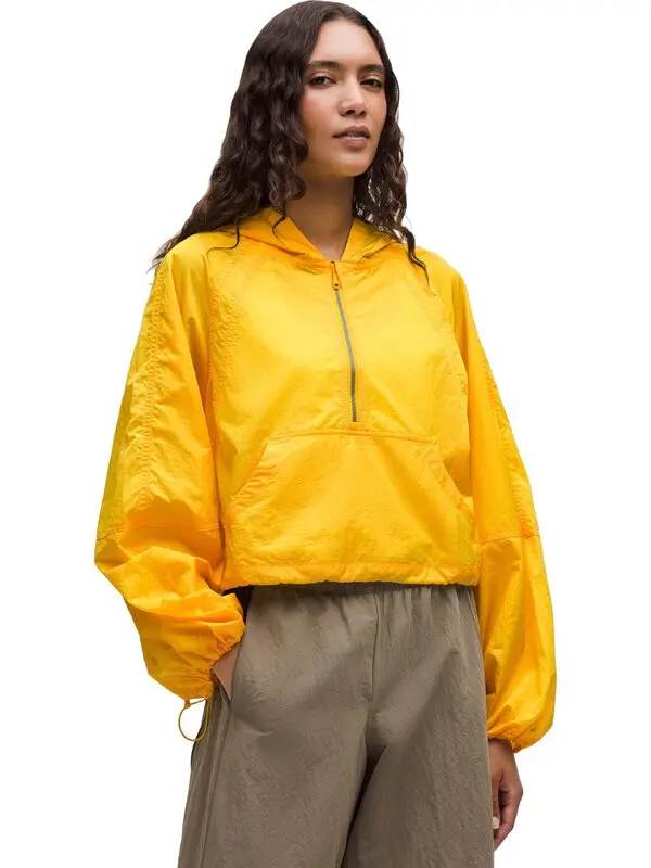 Lululemon Scuba Cropped Anorak - Maize Yellow