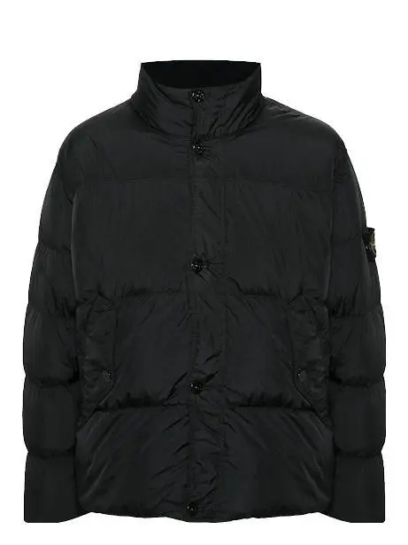 Stone Island Giubbotto Vera Piuma Real Down Jacket - Black