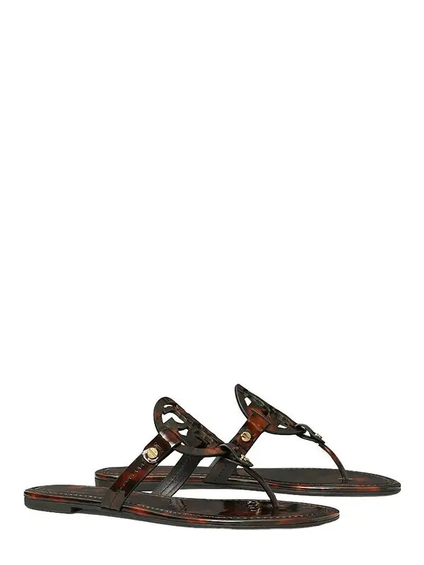 Tory Burch Miller Slide Sandals - Tortoise