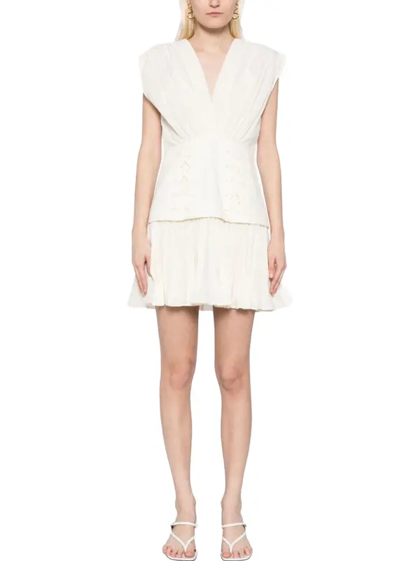Acler Seabrook Mini Dress - White