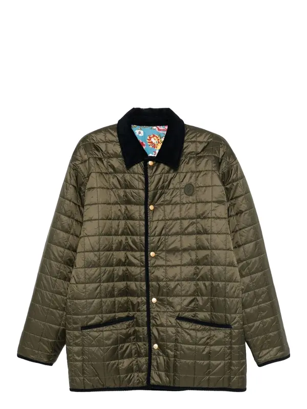 Drole De Monsieur Matelassé-effect Jacket - Green