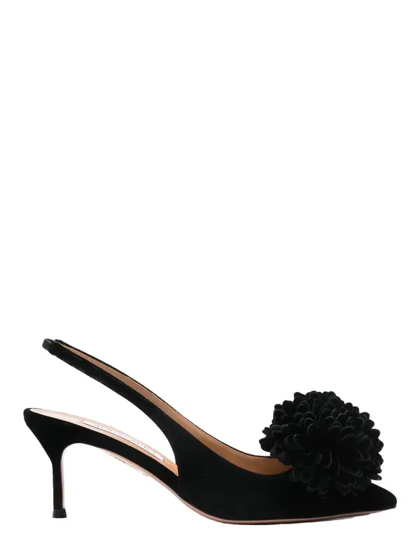 AQUAZZURA 65mm Couturier Slingback Pumps - Black
