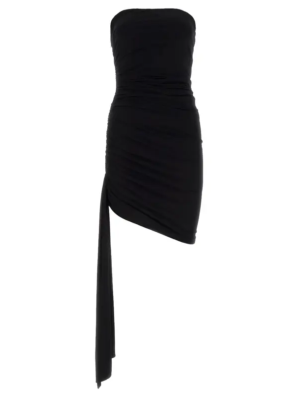 Magda Butrym Ruched Mini Dress - Black