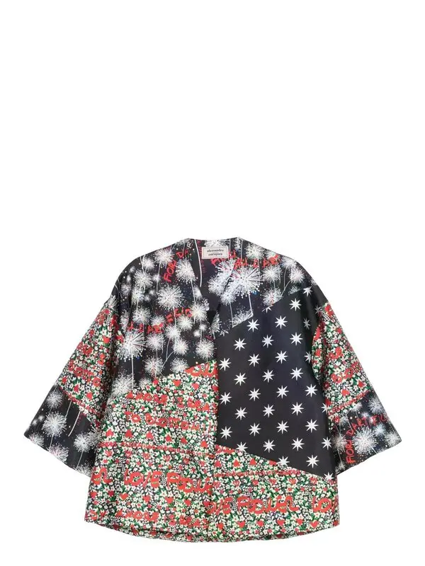 ALESSANDRO ENRIQUEZ Mix-print Jacket - Black