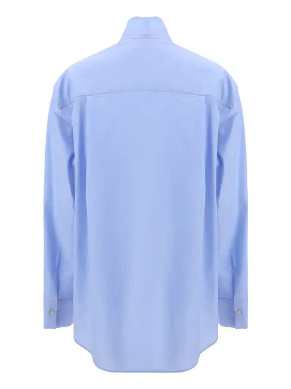 FORTE_FORTE Tie-fastening Shirt - Blue