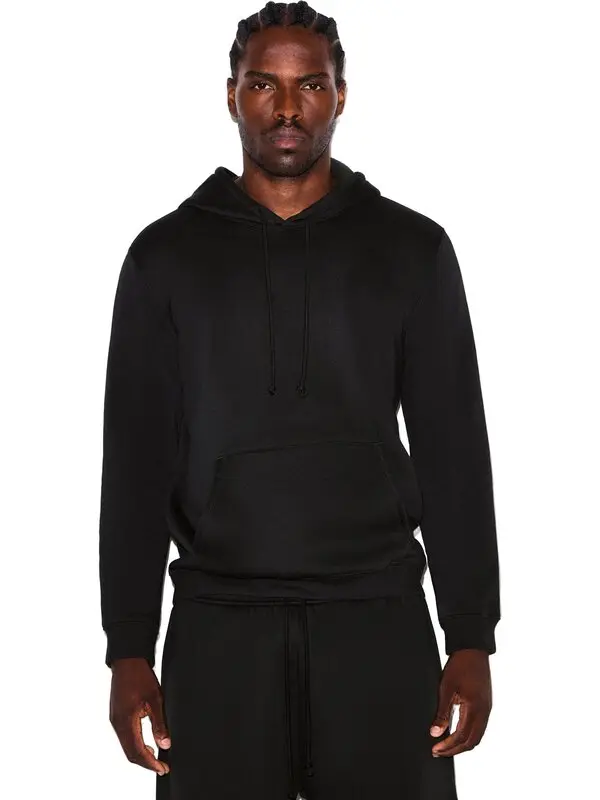 SKIMS Classic Fleece Lounge Hoodie - Washed Onyx