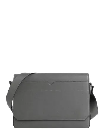 VALEXTRA Cross-body Bag In Calfskin - Grey