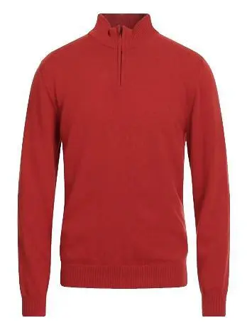 DANIELE FIESOLI Turtleneck In Wool And Cashmere - Rust