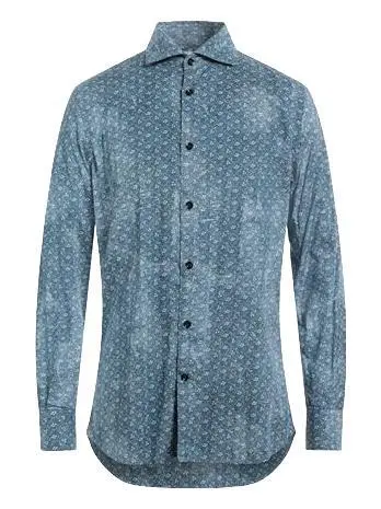GLANSHIRT Shirt Slate Size Cotton - Blue
