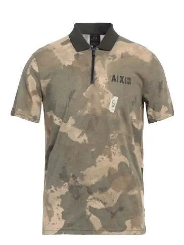Armani Exchange Polo Shirt Military Size Cotton - Green